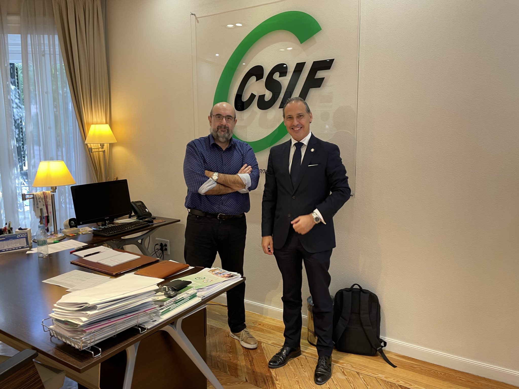 Eugenio Ribón se reúne con el presidente de CSIF y manifiesta su ...